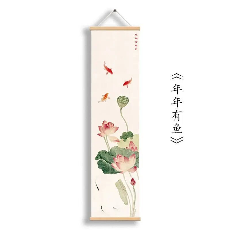 Китайский гобелен с птицами и цветами 40x160cm, B