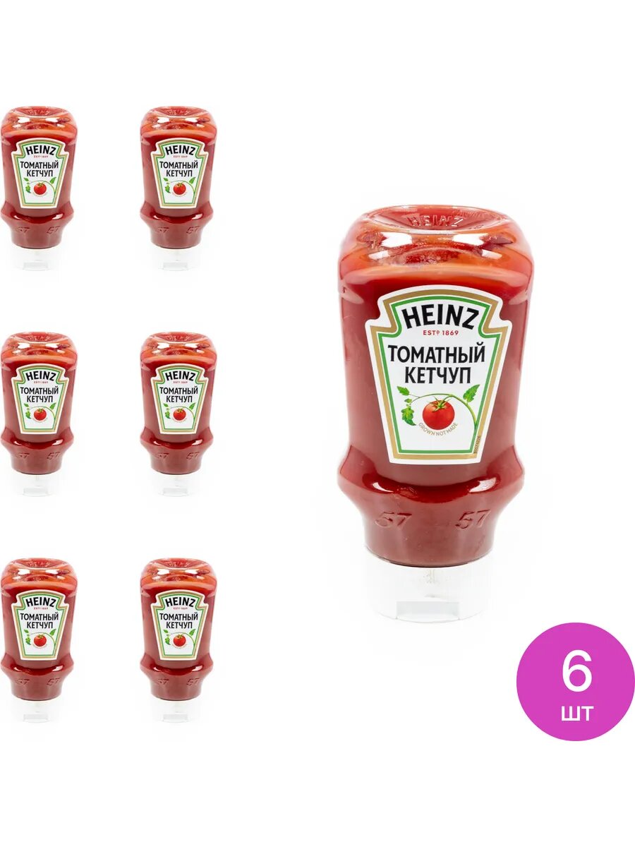 Кетчуп томатный 460г (комплект из 6 шт)