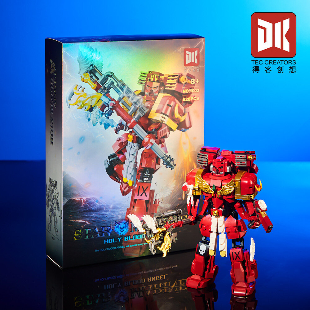 Chuangxiang 7031 Дракон и стражник сокровищ Ведьма Башня Строительные блоки Творческая сборка Игрушка в подарок