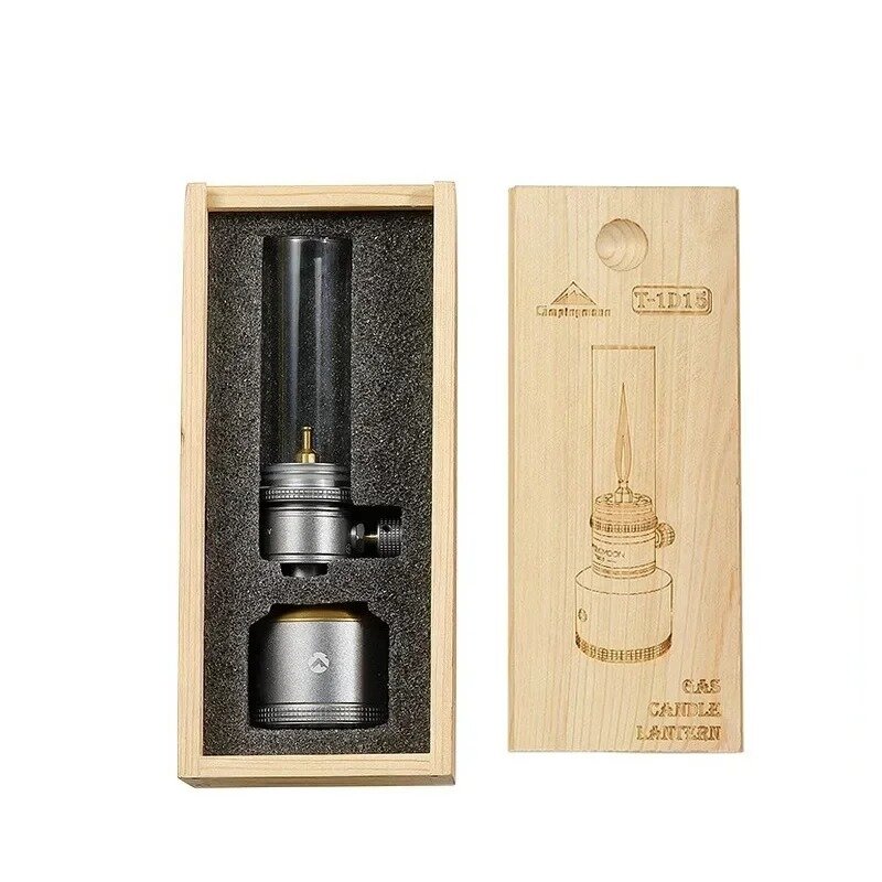 Outdoor Camping Gas Lamp Atmosphere Candle Lamp Lantern with Gas Canister Inflation