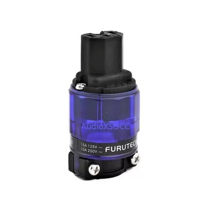 Синий UK стандарт, фиолетовая медь, родиевое покрытие, RCA хвостовая вилка HiFi аудио, 1 шт