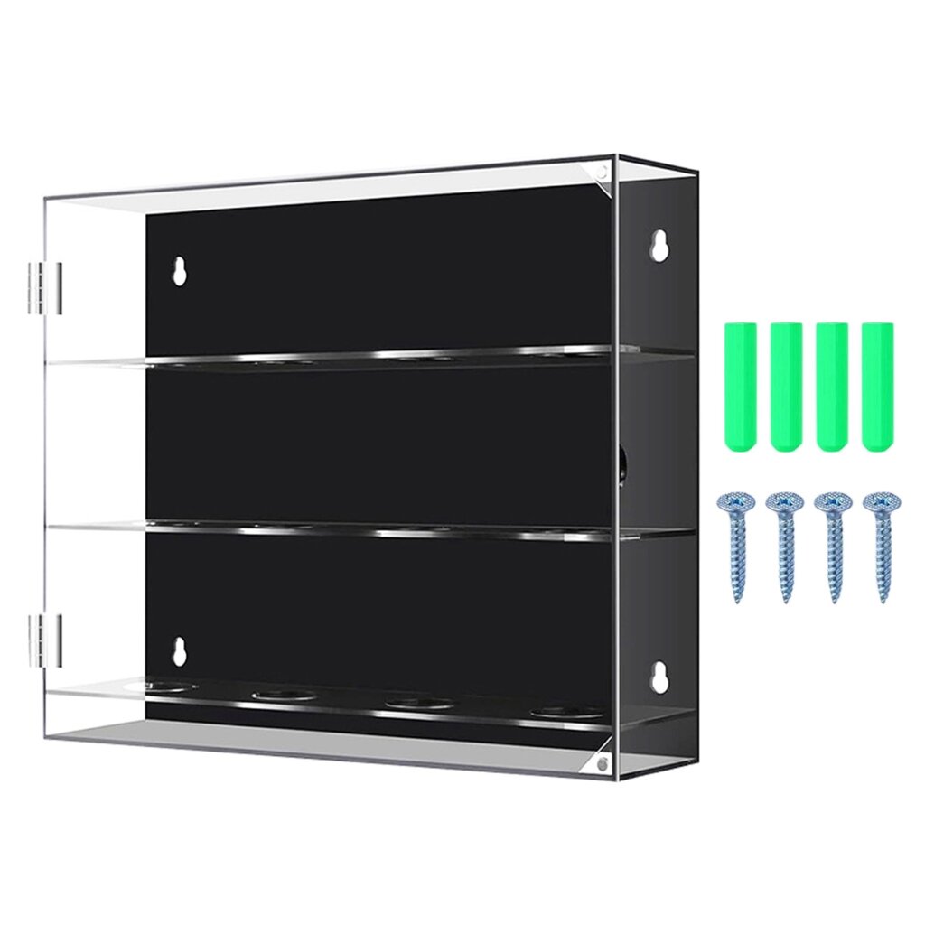 Акриловая коробка для хранения бейсбола с 12 мячами