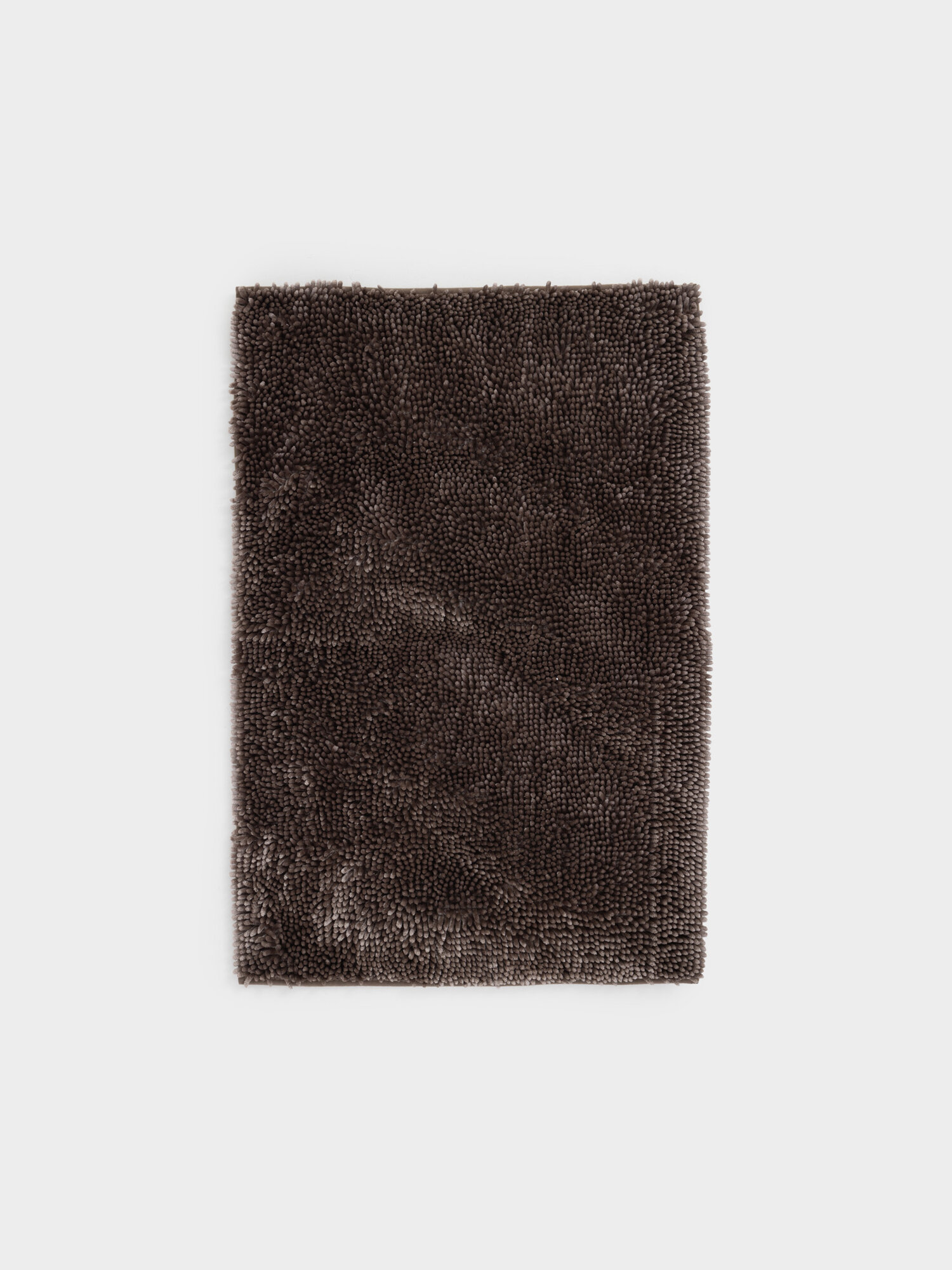 Коврик, 65х100 см, противоскользящий, полиэстер, коричневый, Fluff, Kuchenland