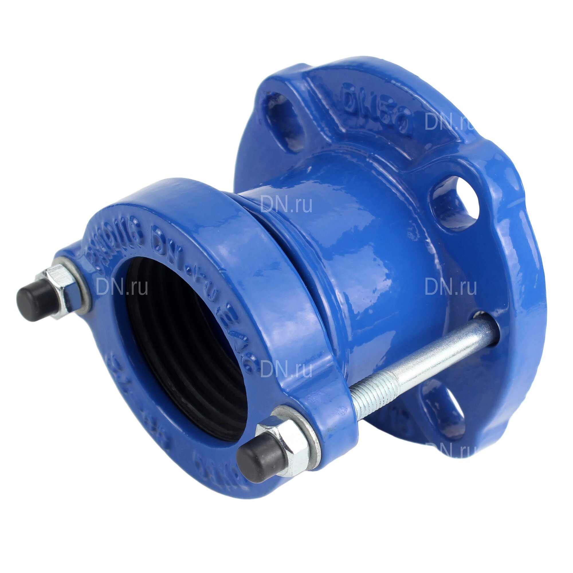 Муфта соединительная DN.ru пфрк Ду50 Ру10/16, корпус - чугун GGG50, уплотнение - EPDM, обжимной диаметр 59-72мм