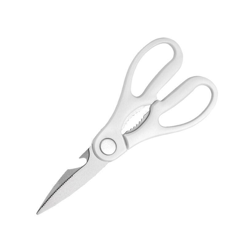 Белый нож из нержавеющей стали в виде акулы, кухонный набор, комбинация для нарезки костей и овощей, домашний нож с подставкой