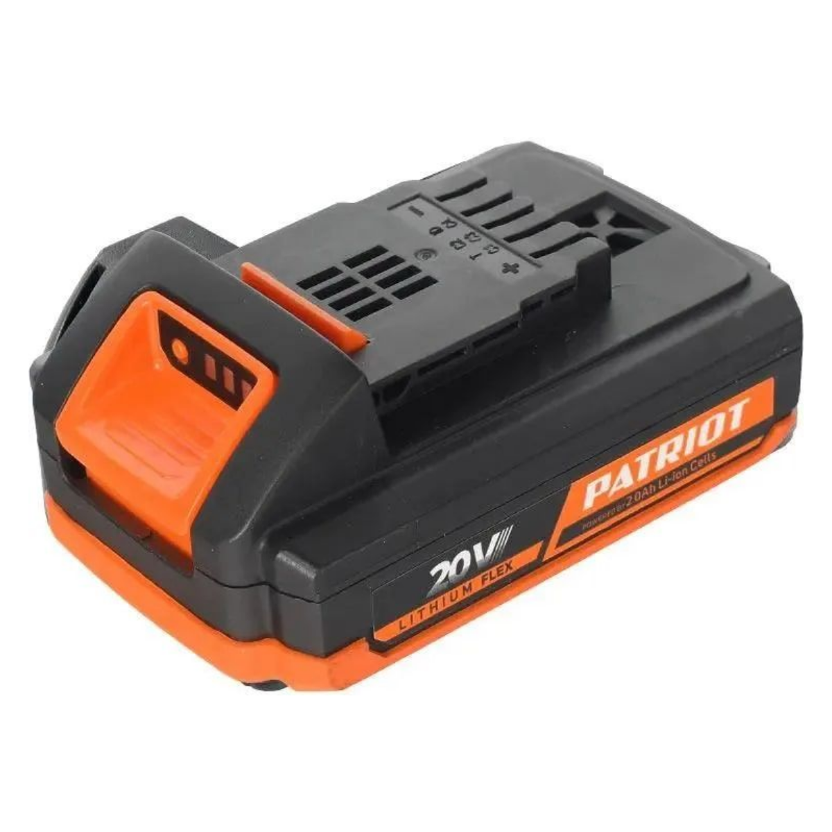 Аккумуляторная батарея Patriot BL202 (830 20 1200) черный/оранжевый, 20В, 2Ач, Li-Ion