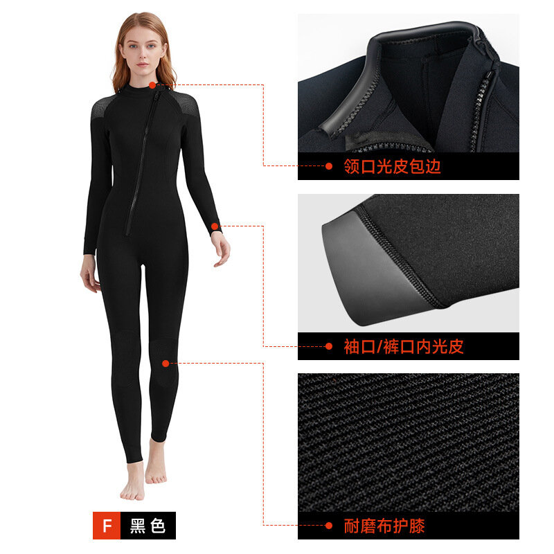 Мужской цельный гидрокостюм 3 мм, теплый гидрокостюм для серфинга, женский утепленный гидрокостюм с длинными рукавами для зимнего плавания и дайвинга.