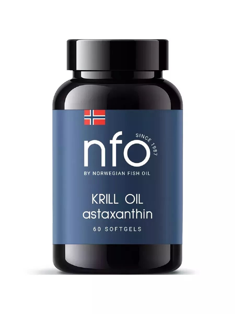 Nfo norwegian fish oil омега-3 масло криля 60 шт. капс-1шт.