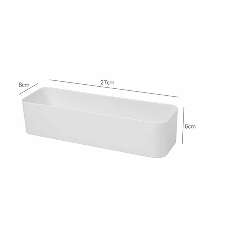 Белая полка для хранения 27x8x6 см