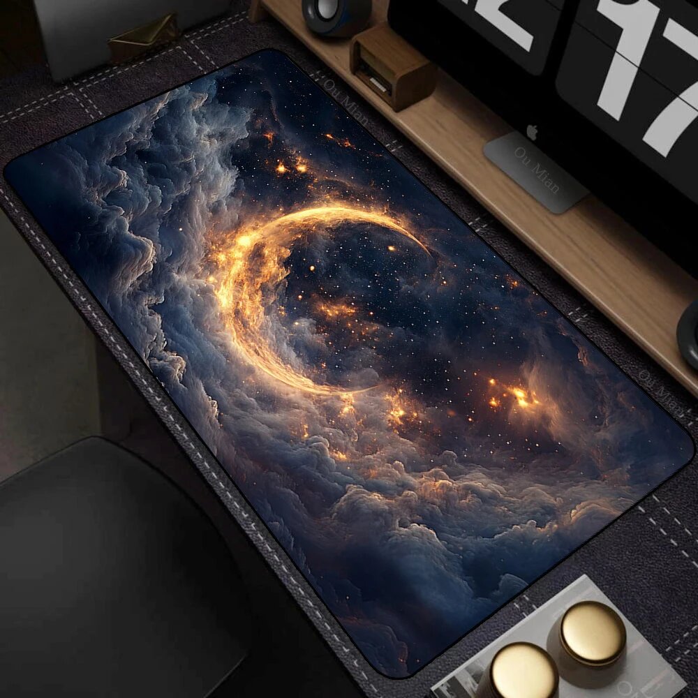 Игровой коврик для мыши XXL 700x400 мм, Цвет: FF06166, галактический дизайн