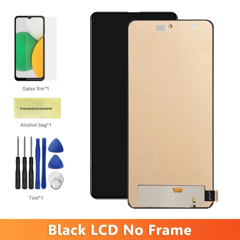 Дисплей F4 GT для Xiaomi Poco F4 GT 21121210G ЖК-дисплей с цифровым преобразователем LCD No Frame