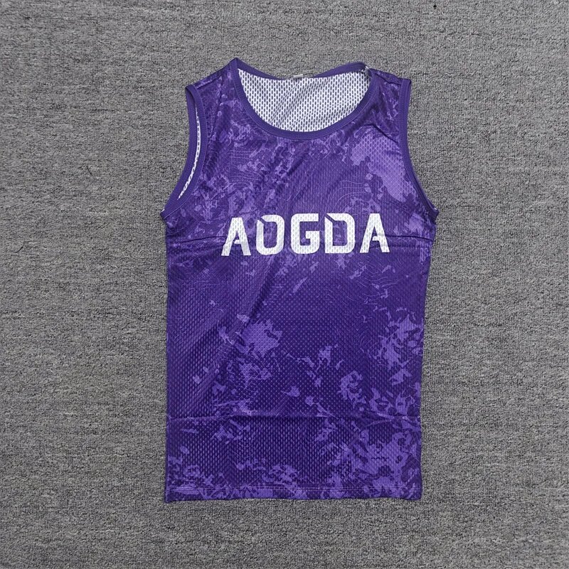 Мужская фитнес майка AOGDA, фиолетовая