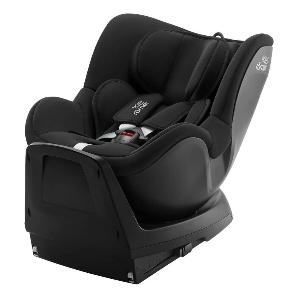 Britax Roemer Dualfix PLUS, автокресло с рождения до 3-4 лет гр.0-1 (0-18 кг), цвет Space Black