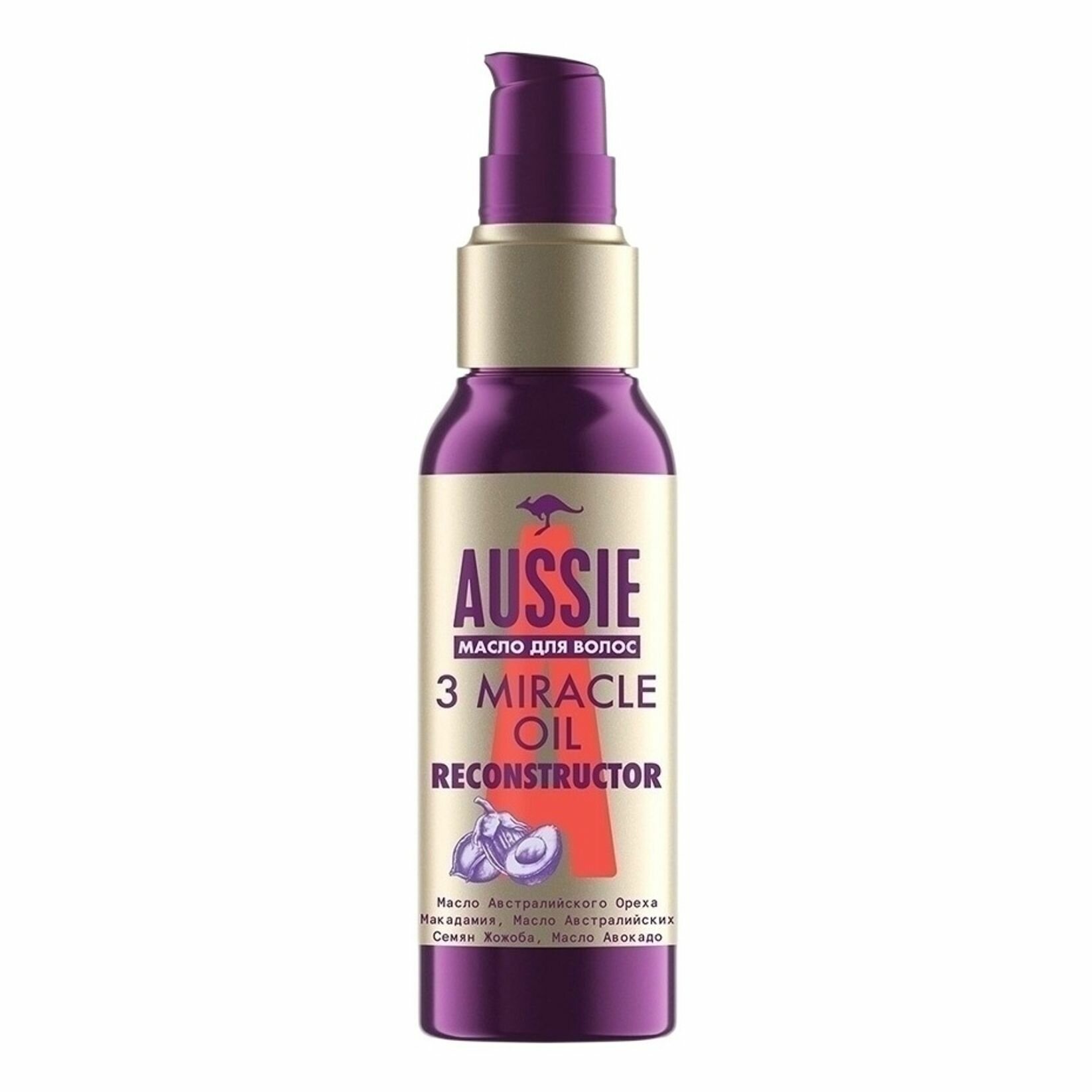 Масло Aussie 3 Miracle Oil Reconstructor для поврежденных волос 100 мл