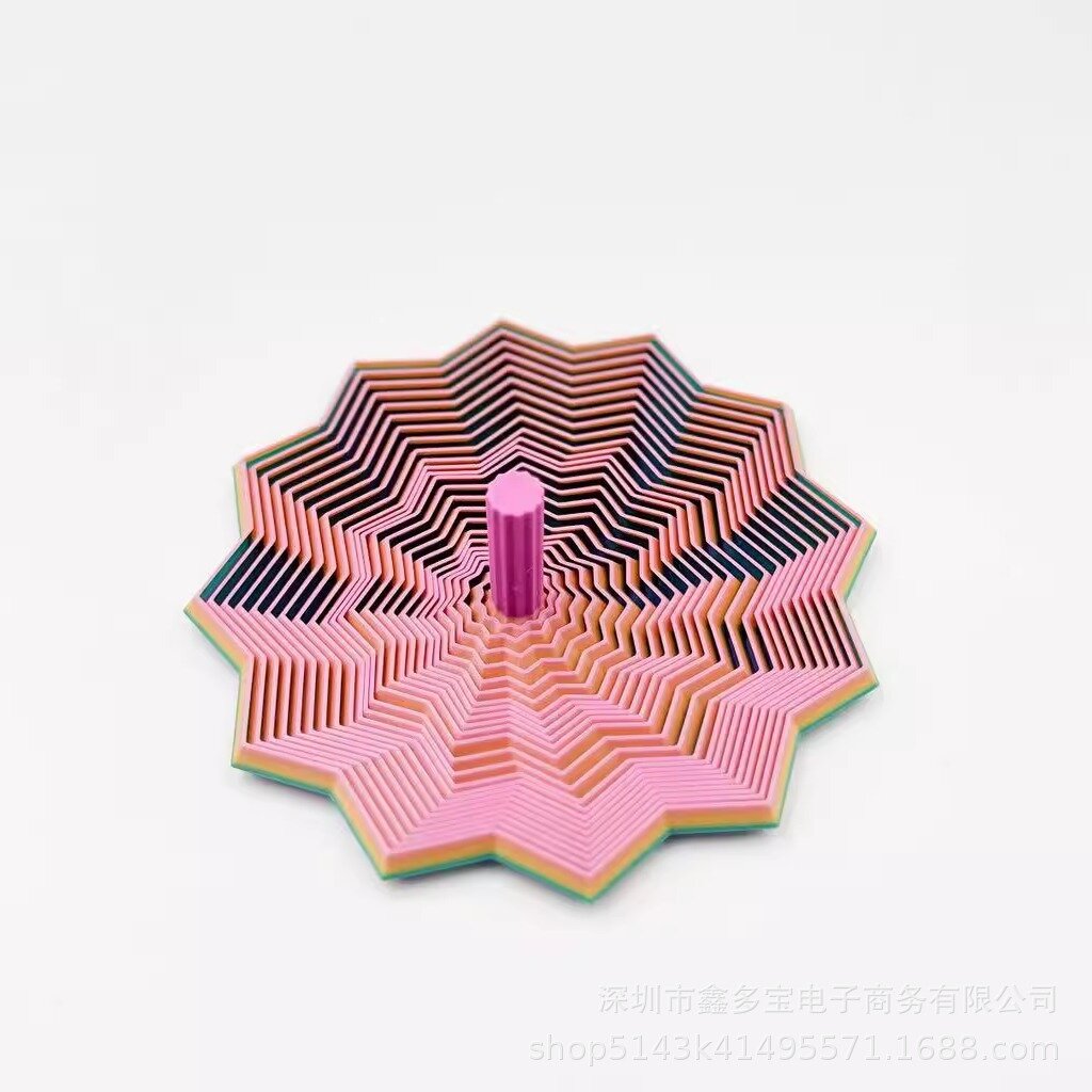 3D-печатная иллюзорная складная полигональная башня из моркови, антистрессовая спиральная трехмерная