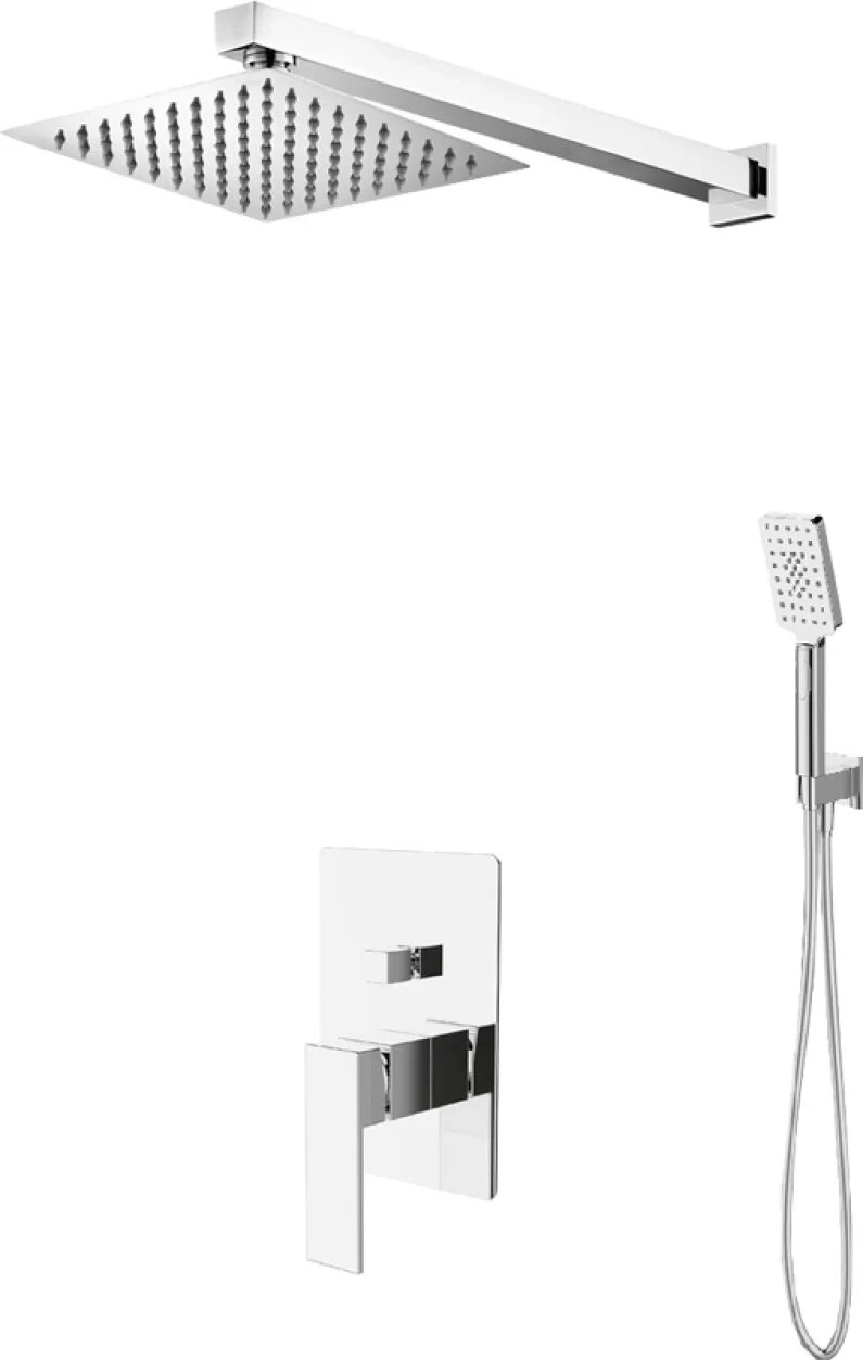Душевой комплект BelBagno Romano ROM-DSET-CRM С внутренней частью, хром