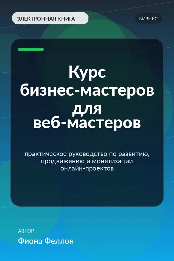 Книга Курс бизнес-мастеров для веб-мастеров — практическое руководство по развитию, продвижению и монетизации онлайн-проектов