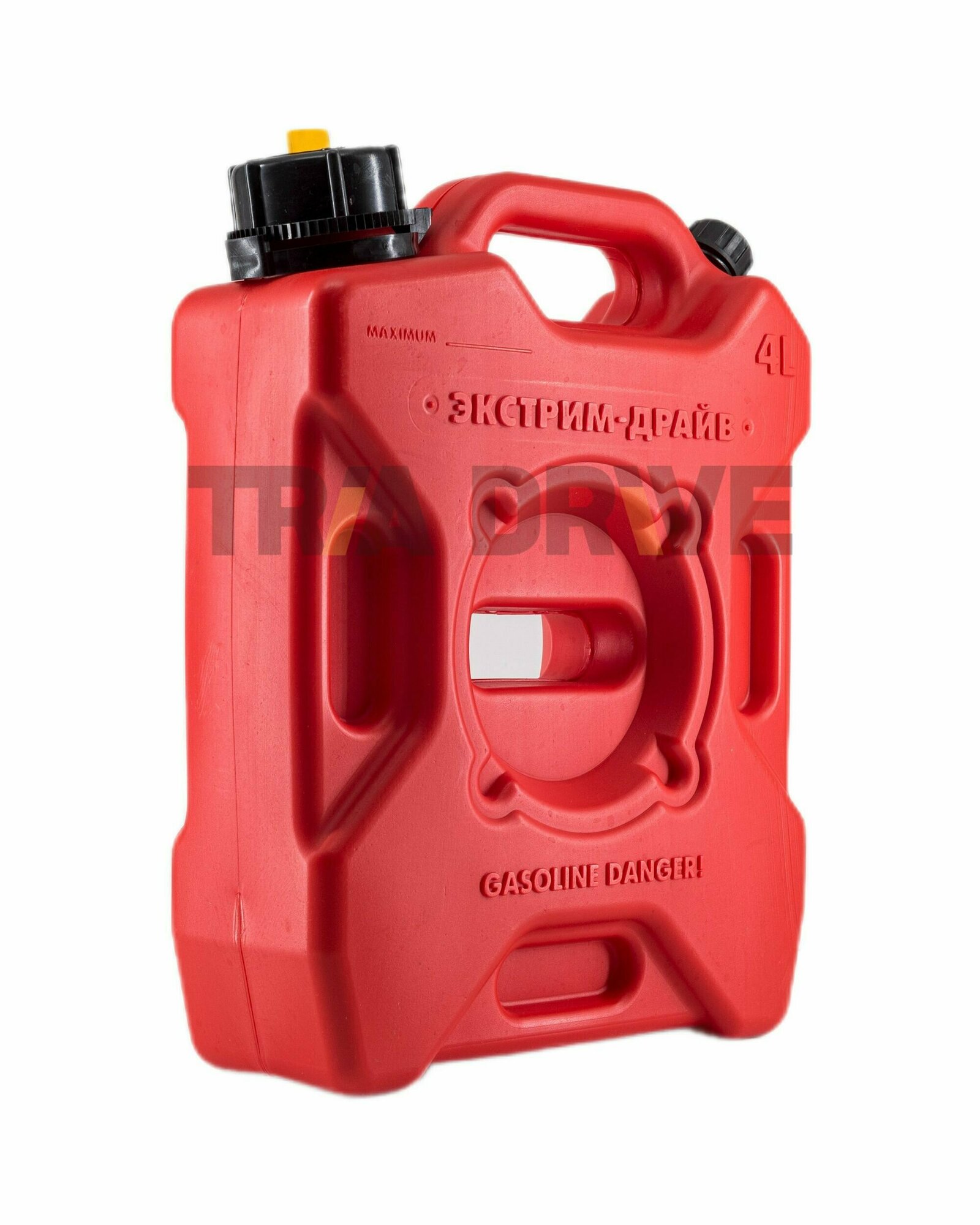 Плоская канистра "Экстрим-Самара" с насадкой 4 л (красный)