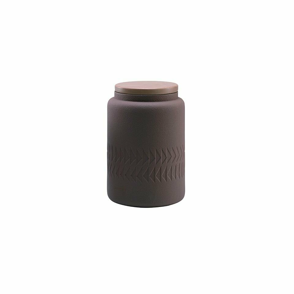Емкость для хранения продуктов ROOMERS TABLEWARE Tactle, 22 см, каменная керамика, цвет коричневый (L9162-4745U)
