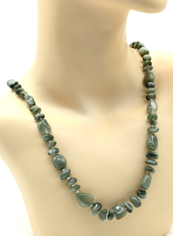 Бусы, хризоберилл