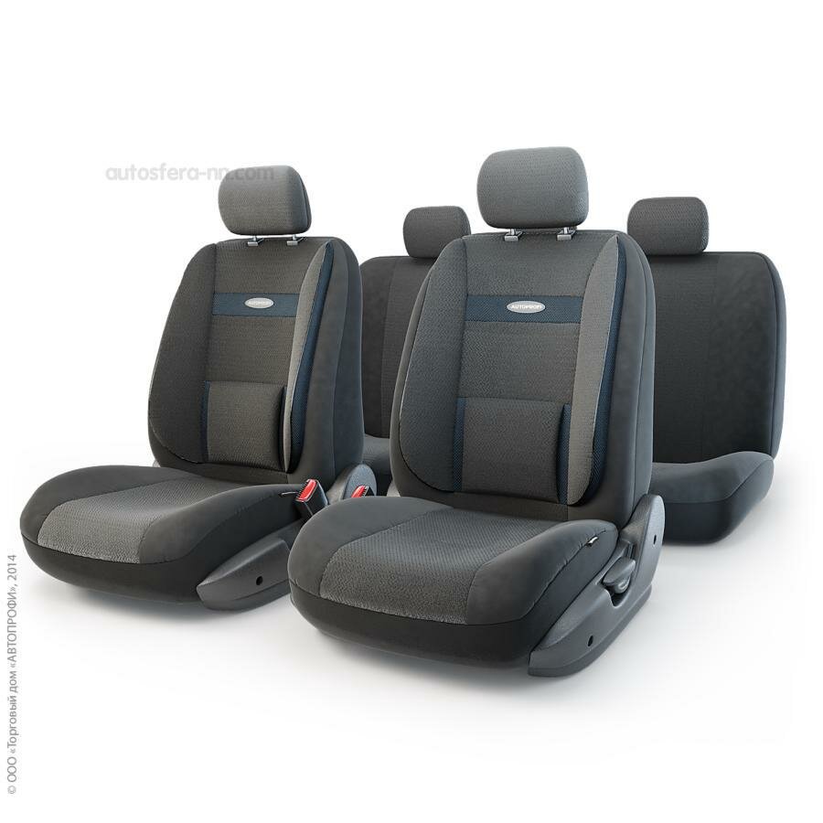 AUTOPROFI COM1105ATTACHEM Чехлы на сиденья универсальные "COMFORT" с боковой ортопедической поддержкой (ATTACHE) M