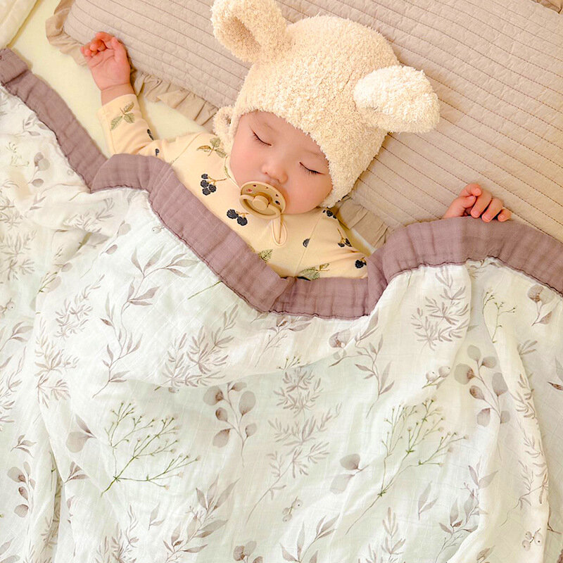 Четырехслойное марлевое одеяло из бамбукового хлопка, полотенце для купания детей, детское одеяло, пеленка для новорожденных, одеяло для детского сада