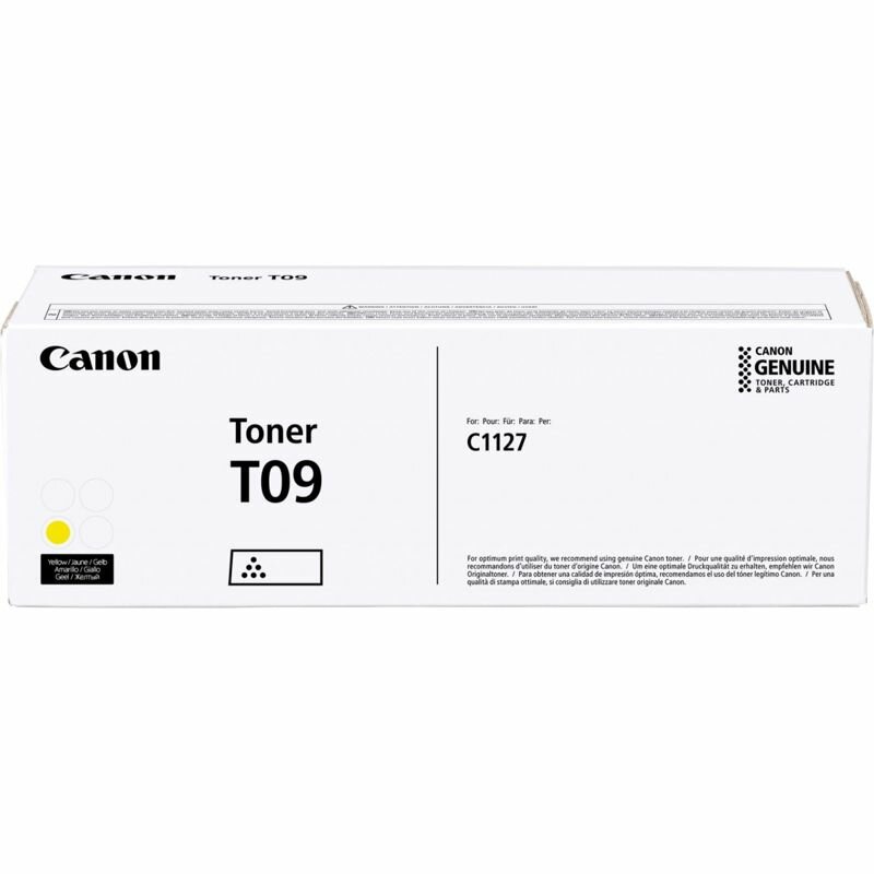 Тонер CANON T09 Yellow (3017C006), официальная комплектация и гарантия