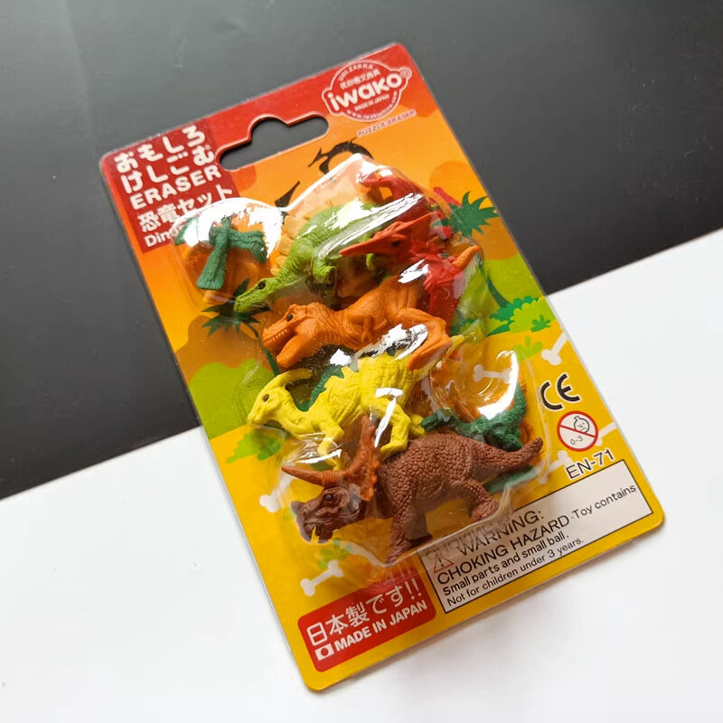 Оптовая продажа японского набора канцелярских товаров iwako с мультяшными персонажами, разборной комбинированной игрушкой и набором ластиков для сборки в подарок.