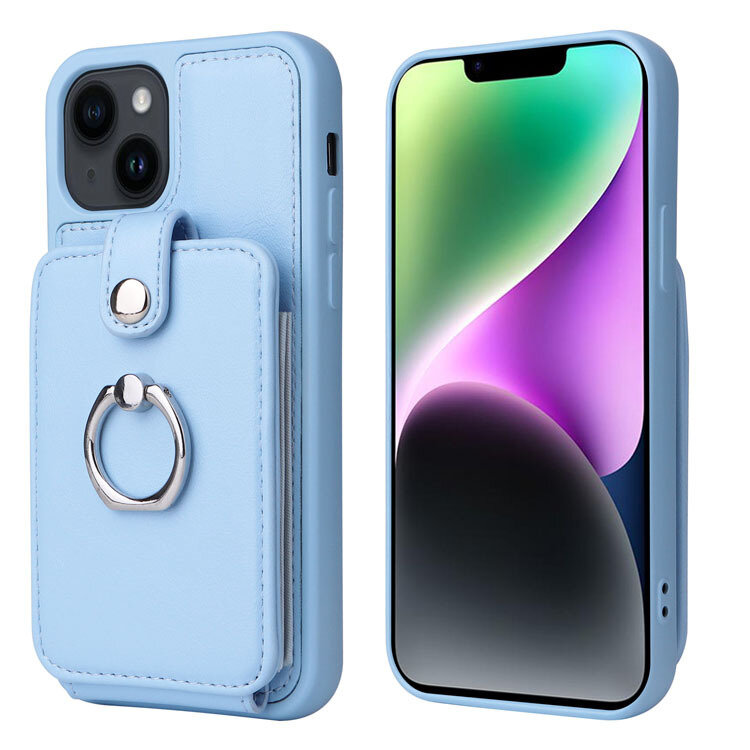 Чехол Clear one color "Apple iPhone14 13Pro Max Creative Leather", для iPhone 14 Pro Max, светло-голубой