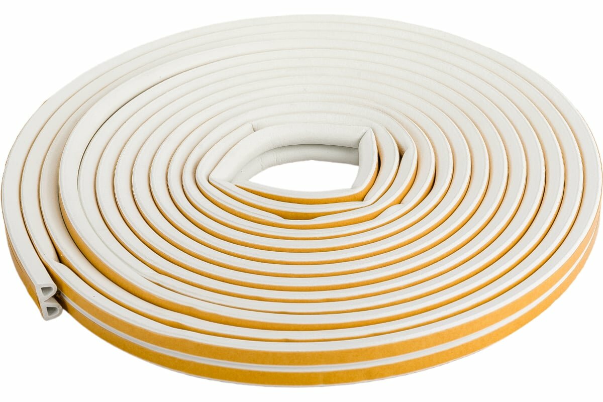 Sila D-профиль 12м самоклеящийся уплотнитель 9х7.4 мм белый Польша SILADW12