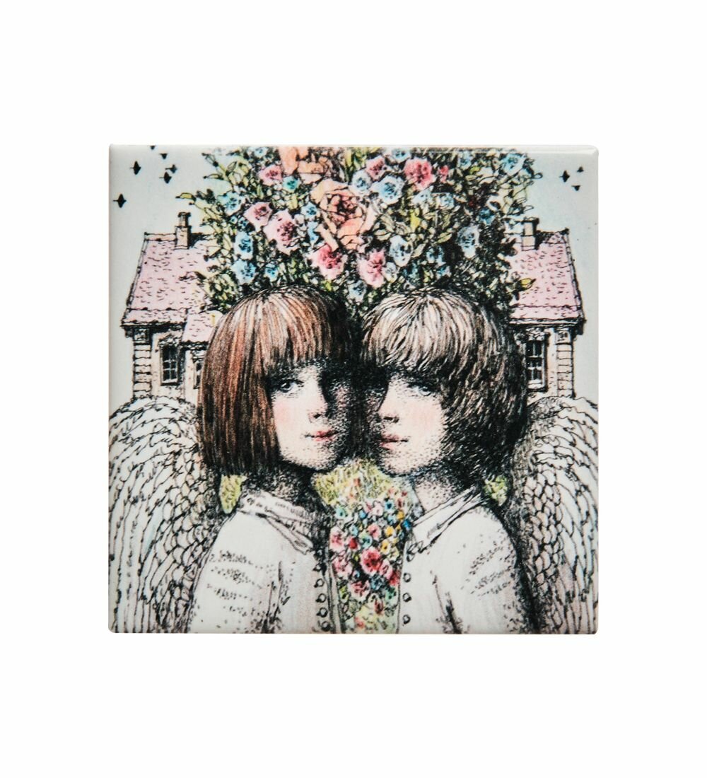 Магнит 'Любящие сердца' 10х10