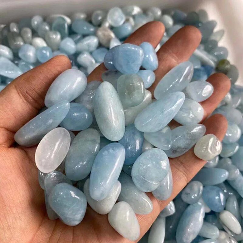 Аквамарин полированный, 100g, Sisterstone