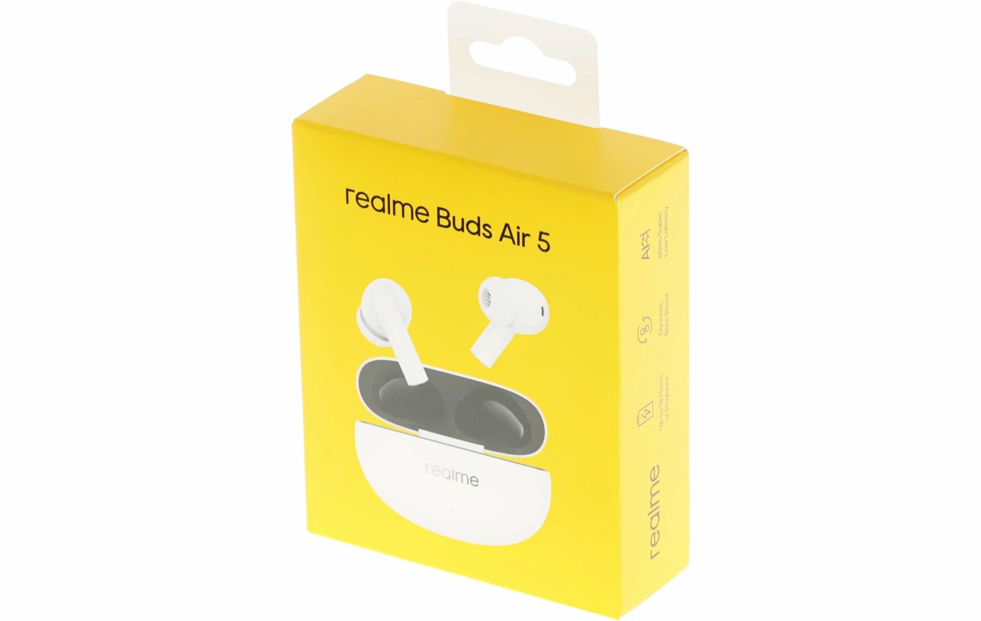 Наушники REALME Buds Air 5 RMA2301, Bluetooth, внутриканальные, белый [631215000027]