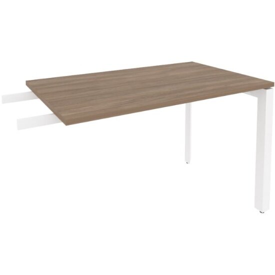 Брифинг-приставка Riva CHAIR на П-образном м/к O. MP-BR-11 Дуб аризона/Белый металл 1180*720*750 Onix