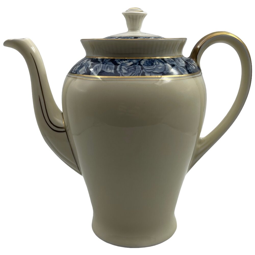 Кофейник "Mosa", фарфор, 1883-1940 гг, MOSA PORCELAIN & TILE FACTORY, Maastricht, Голландия.