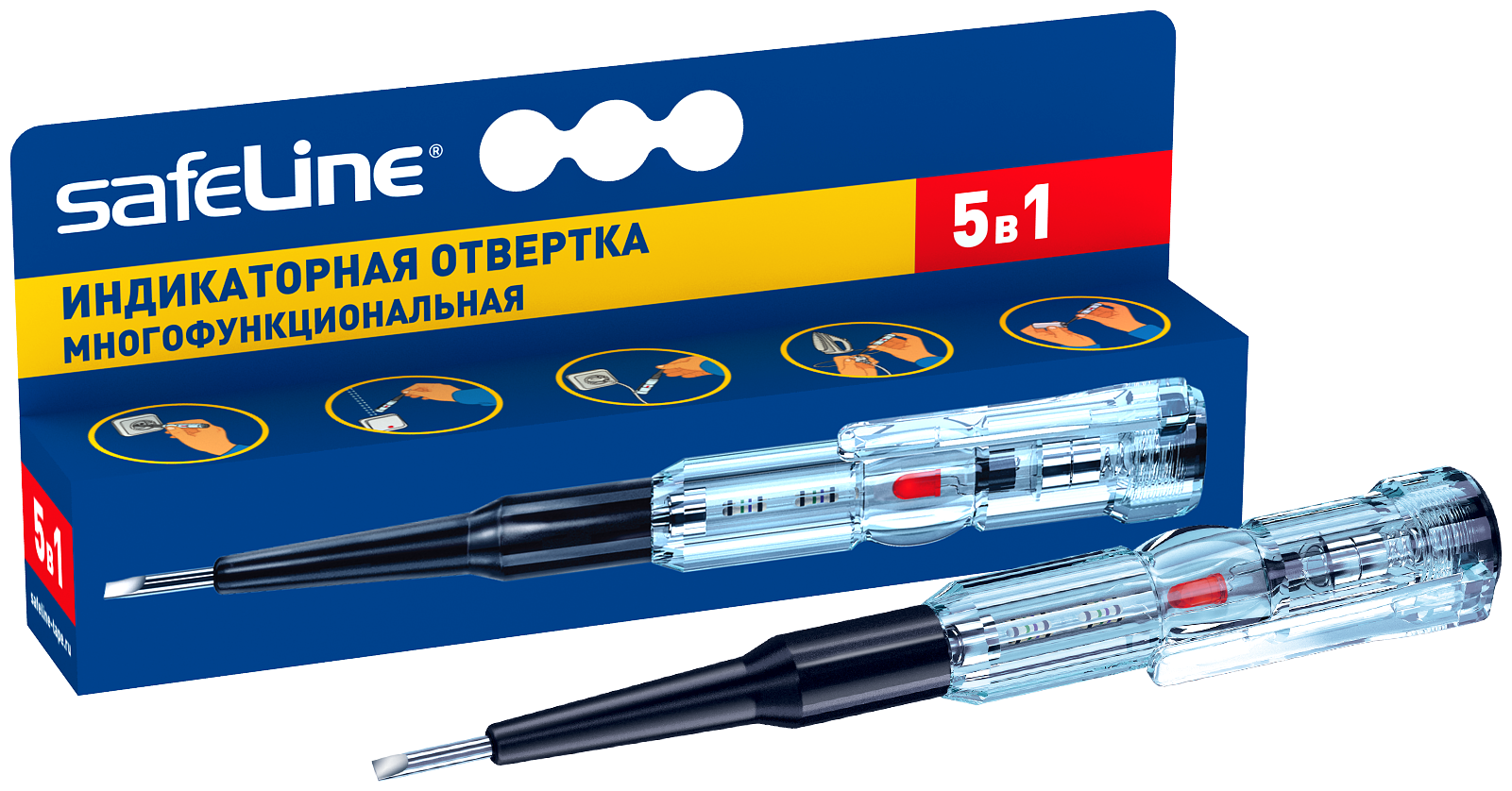 Индикаторная отвертка многофункциональная Safeline MS-18 11692