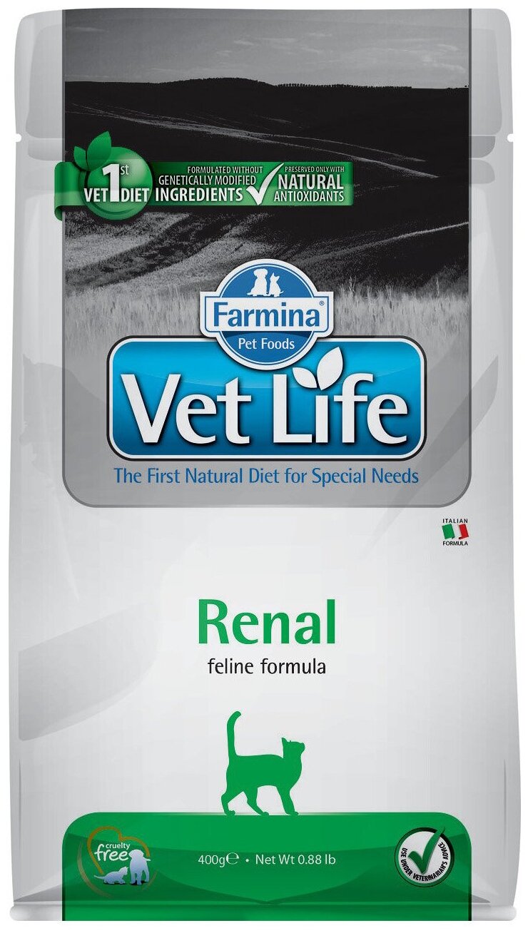 Сухой корм для кошек Farmina Vet Life Renal 400 г