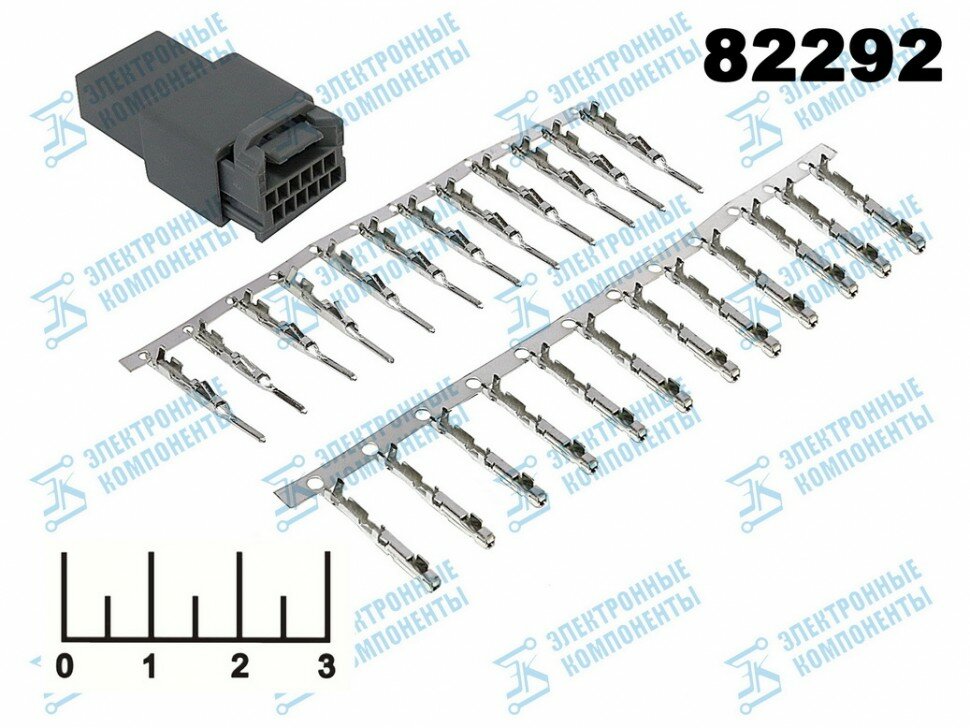Разъем 12pin в комплекте 0.7мм DJ7125S-0.7-21/11