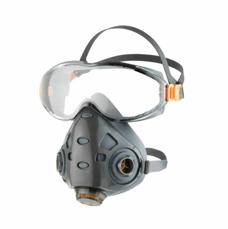 Полумаска фильтрующая с интегрированными очками Air Optics 9500