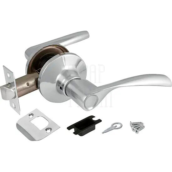 Ручка Ajax (Аякс) защелка DK610 PS (без фик.) полированный хром