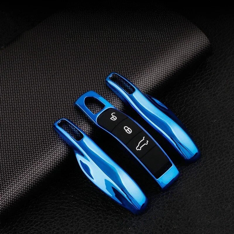 Чехол для ключа Porsche Electroplated Blue