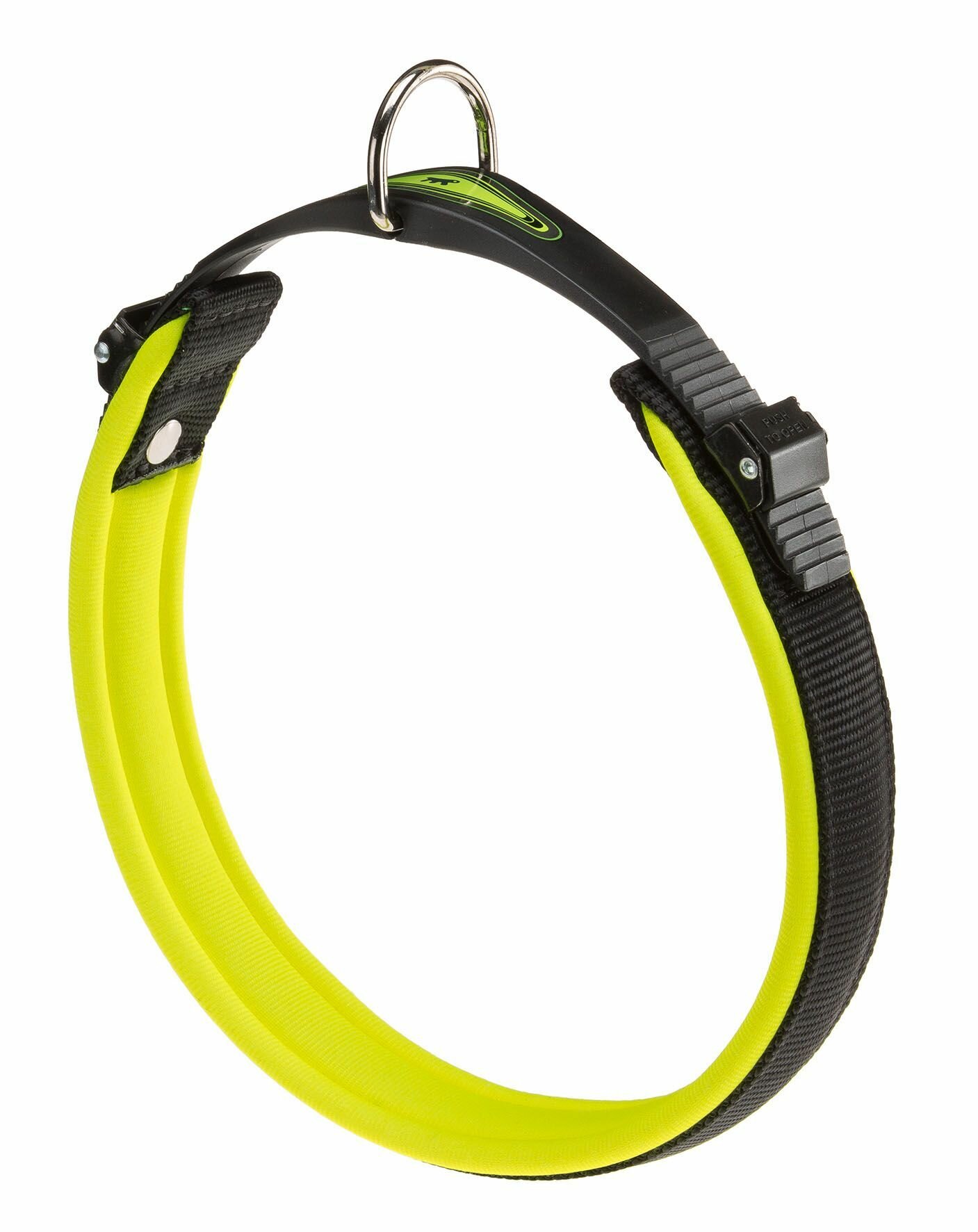 Ошейник Ferplast ERGOFLUO C25/60 с подкладкой и микрорегулировкой, желтый