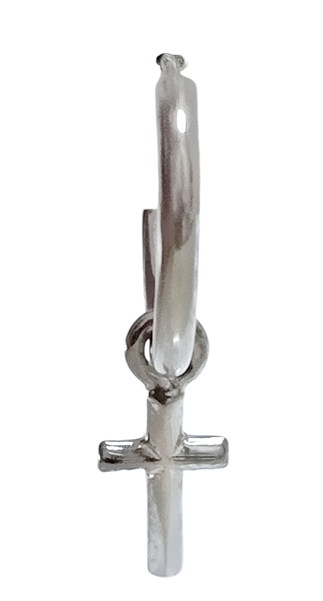 Моносерьга, серебро, 925 проба, родирование