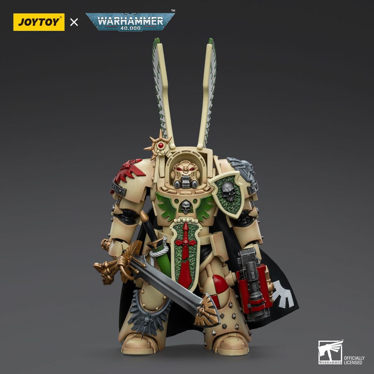 Подвижная фигурка JOYTOY Warhammer 40K Dark Angels Deathwing Strikemaster with Power Sword