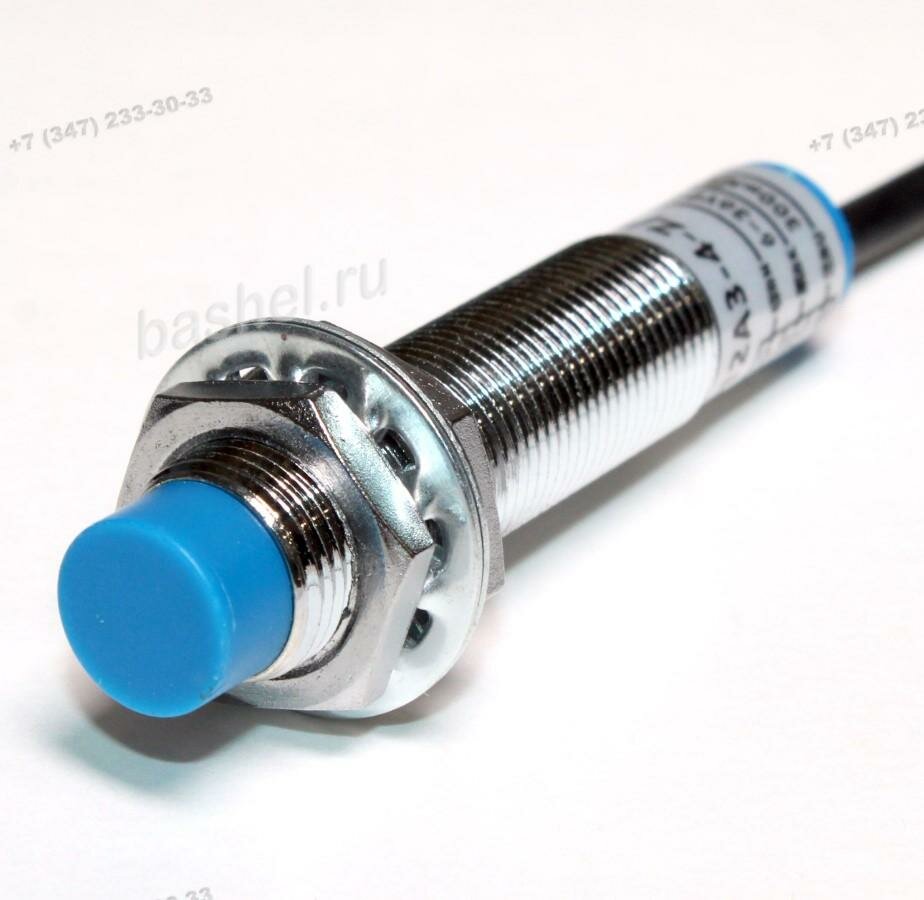 LJ12A3-4-Z/BY, Индуктивный датчик приближения, (0-4 мм, PNP, NO, 6-36VDC, 300mA)