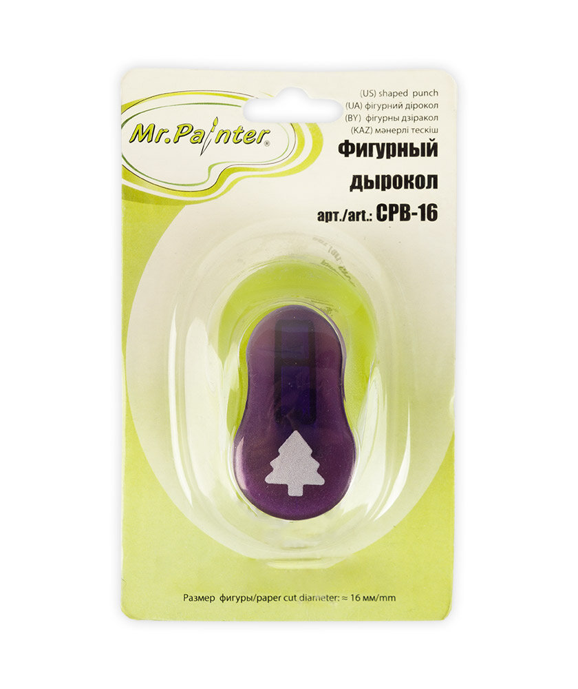 Mr.Painter" CPB-16 Фигурный дырокол 1.6 см 007 "Елка