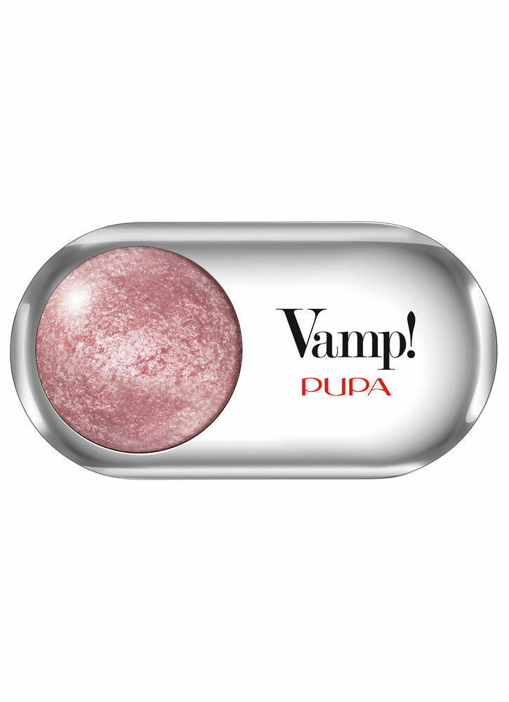 Pupa - Запеченные сияющие тени Vamp! Wet&Dry, 105 Райский розовый, 1 г
