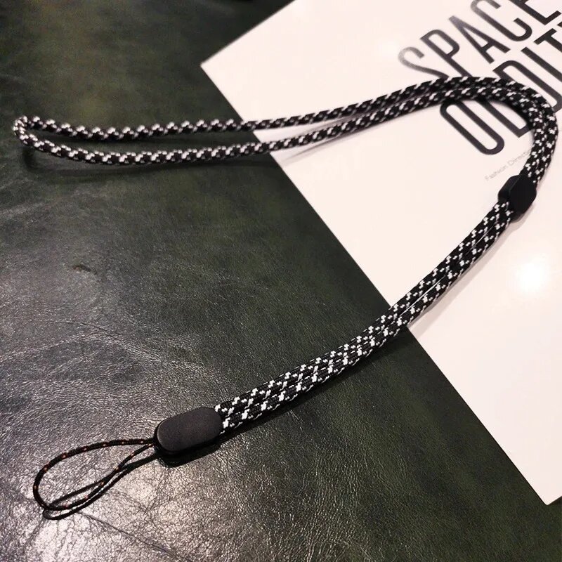 Регулируемый ремешок на запястье для телефона iPhone Samsung USB флэш-накопители ключи брелки держатели для DSLR камеры black white long