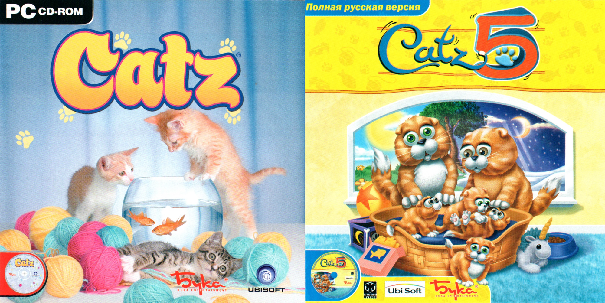 Игра для компьютера: Catz + Catz 5 (2 Jewel диска) Лицензионный диск