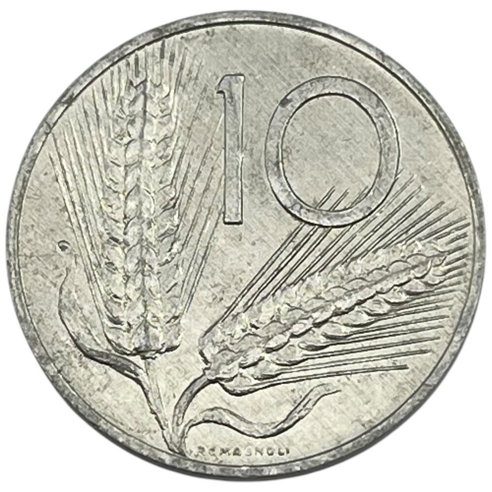 Италия 10 лир 1979 г.